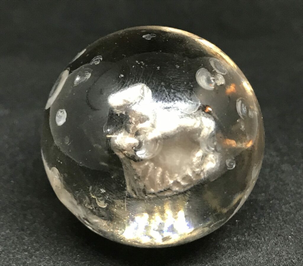 Antique German Sulfide Marble with Horse Figure, 42mm Diameter | 23423 ...