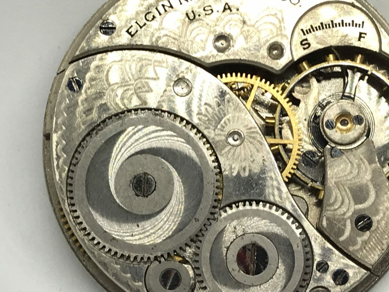 Elgin 12s Ca.1920 Mod.3 7j Pocket Watch Movement for Parts/Repair | ref ...