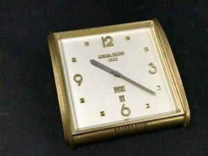 General Motors 1955 Heavy Brass Commemorative Calendar Imhof Clock ...