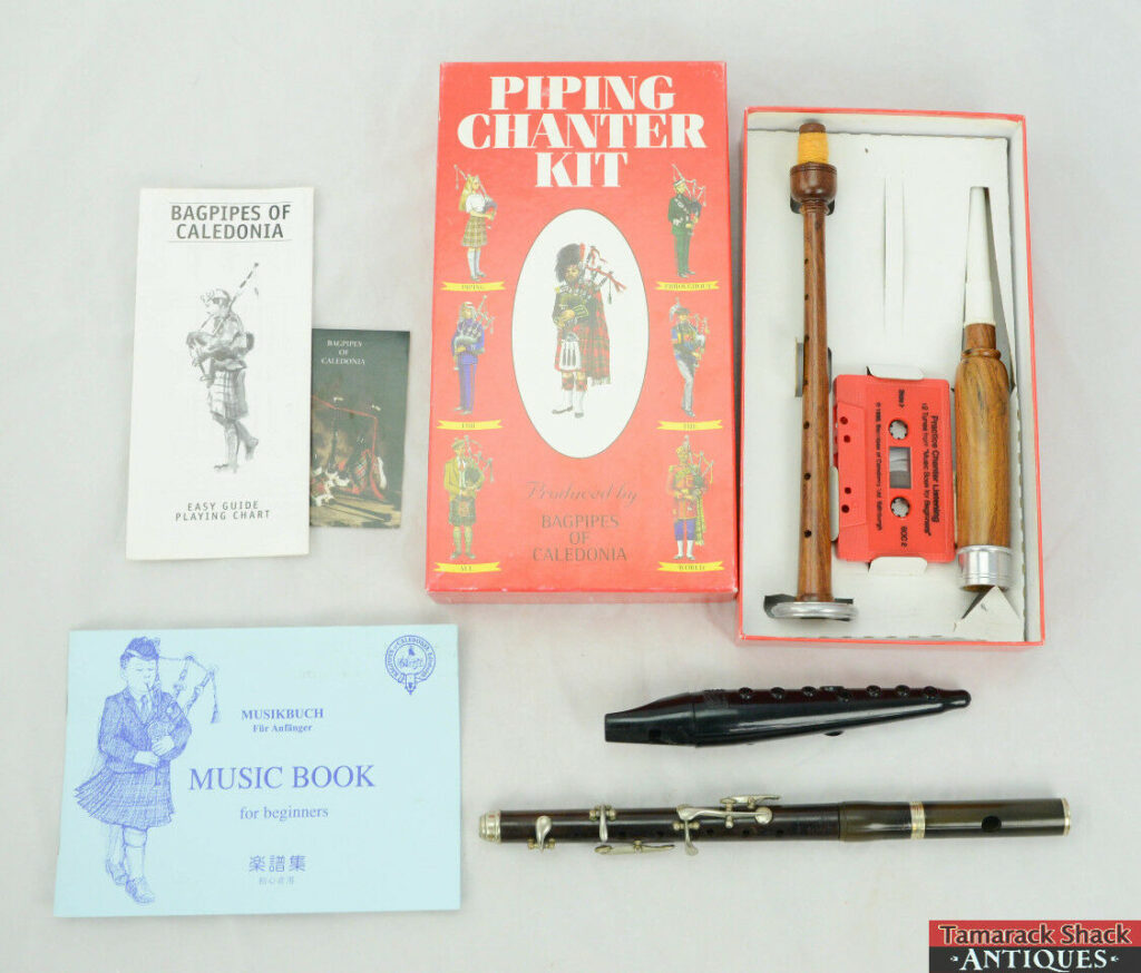 Lot of Music Instruments Caledonia Piping Chanter Kit Supertone Piccolo ...