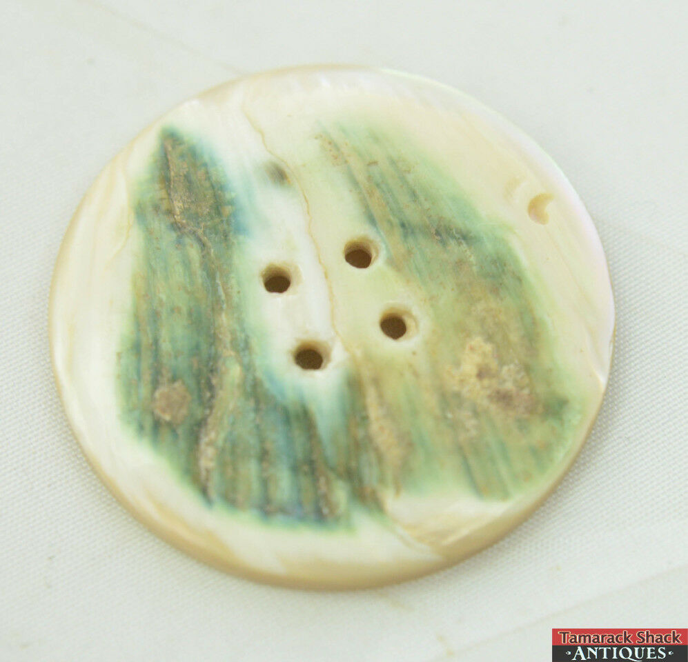 Quantity 4 – Two Pairs BIG Beautiful Antique MOP Abalone Buttons 1 1/2 ...