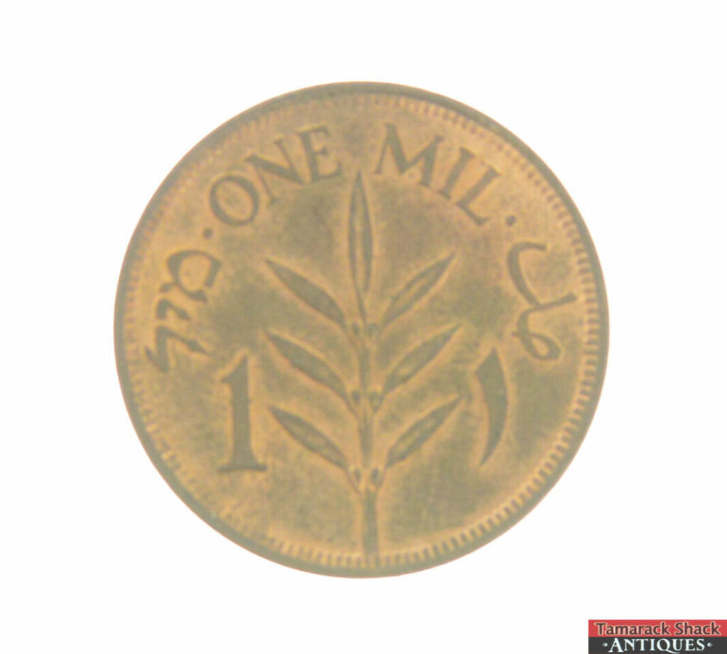 1939 Palestine 1 Mil KM #1 UNC Mint Luster Coin 21mm 15597 – Tamarack ...