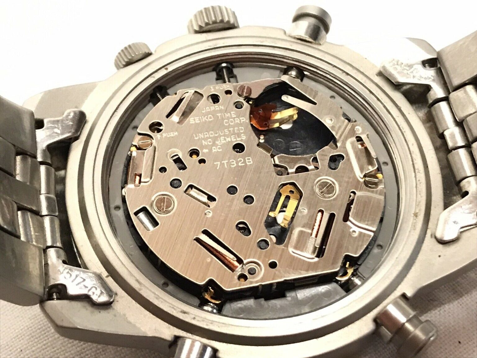 SEIKO Chronograph Watch in Box | Uncommon Model 7T32-7E50 | Blue Dial ...