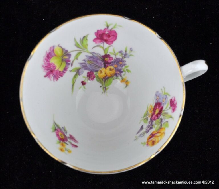 Stanley Fine Bone China Tea Cup & Saucer Wildflowers Gilded Trim ...