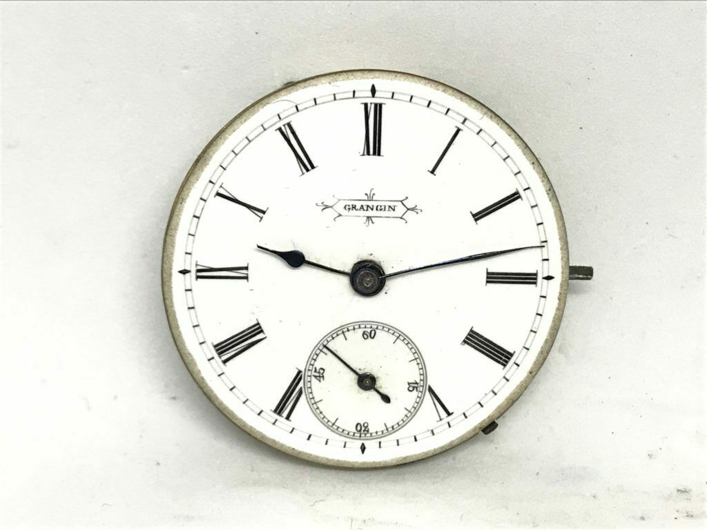 Grangin Watch Co. Pocket Watch Movement & Dial, Hands | Parts/Repair ...